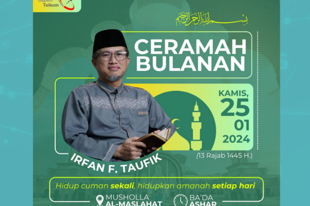 Ceramah Bulanan Hidup Cuman Sekali Hidupkan Amanah Setiap Hari